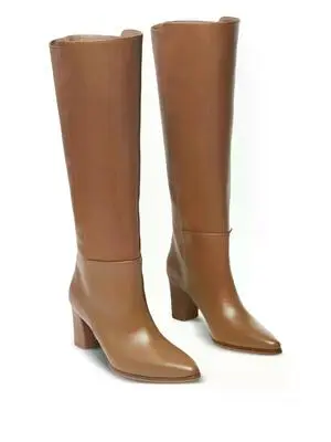 FLATTERED Tess Leather Zip-detail Knee-high Boots