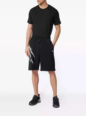 PLEIN SPORT Scratch-print Track Shorts