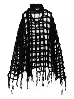Junya Watanabe Open-knit Jumper - Black