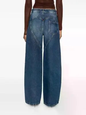 AREA Crystal-embellished Jeans