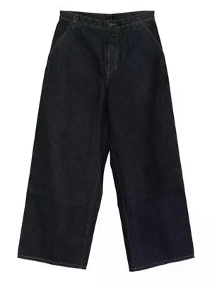 UMA WANG Logo-patch Jeans