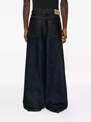 UMA WANG Logo-patch Jeans