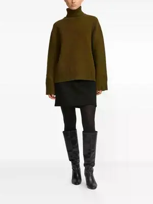 YVES SALOMON Turtleneck Wide-cuff Sweater