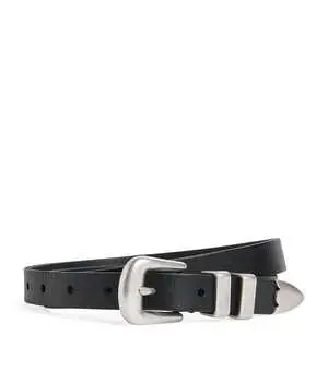 Polo Ralph Lauren Leather Western Belt - Black