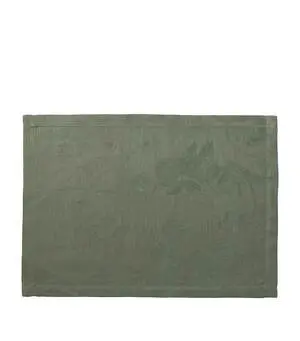 LE JACQUARD FRANÇAIS Linen Tivoli Placemat - Green