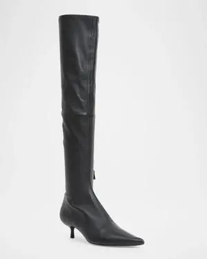 Simkhai Joni Stretch Leather Over-the-knee Boots