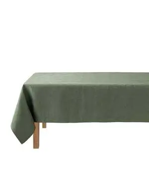 LE JACQUARD FRANÇAIS Linen Tivoli Tablecloth - Green