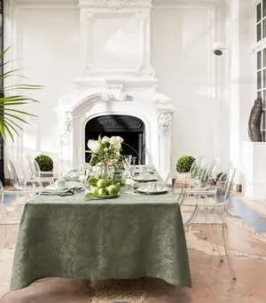 LE JACQUARD FRANÇAIS Linen Tivoli Tablecloth