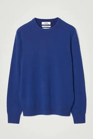 Cos Seamless Cashmere Crew-neck Sweater - Blue