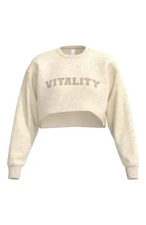 VITALITY Cozy Raw Hem Crop