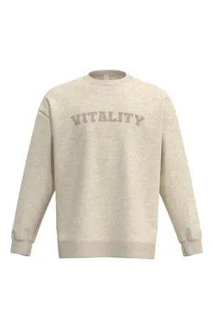 VITALITY Cozy Uni Crew - Oat Marl (varsity)