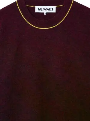 Sunnei Long-sleeve Sweater With Trim