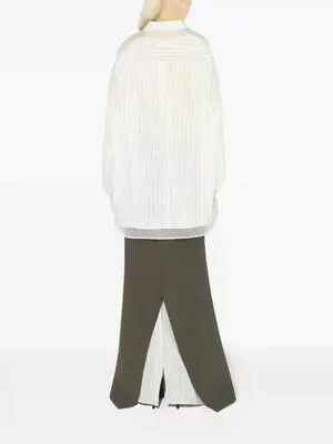 JEAN PAUL GAULTIER Striped Sheer-panel Shirt