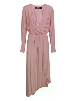 Federica Tosi Asymmetric Wrap Dress - Pink