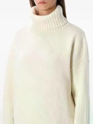 RHEA Ribbed-hem Turtleneck Sweater