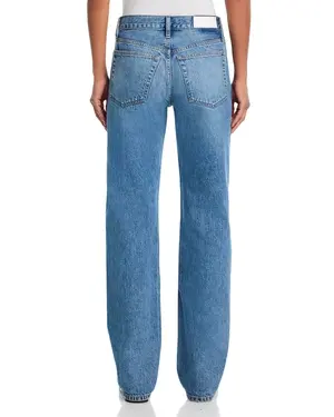 RE/DONE 90s Mid-rise Loose Fit Straight Jeans - Medium Vain