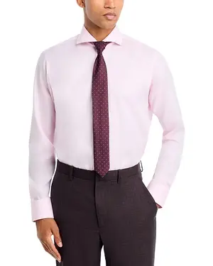 Hugo Boss Spread Collar Regular Fit Dress Shirt - Light Pastel Pink