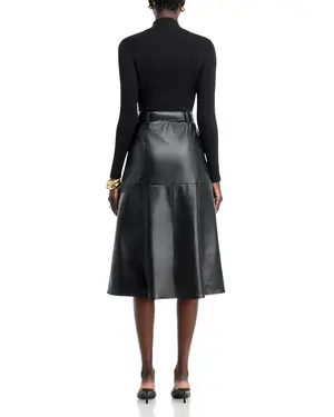 Elie Tahari The Miranda Mixed Media Dress