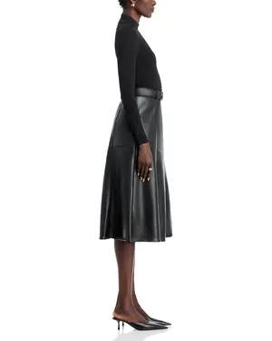 Elie Tahari The Miranda Mixed Media Dress