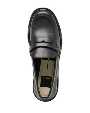 Dolce Vita Tiggy Loafer Flats - Black Leather