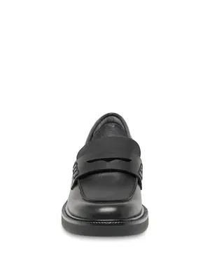Dolce Vita Tiggy Loafer Flats - Black Leather