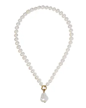 Nadri Poppy Cultured Freshwater Pendant Necklace - Pearl