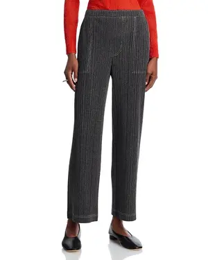 Issey Miyake Black Wash Pants For Women