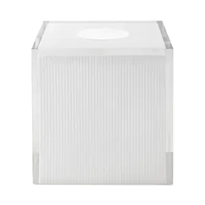 KASSATEX Camden Tissue Box Exclusive - White/clear