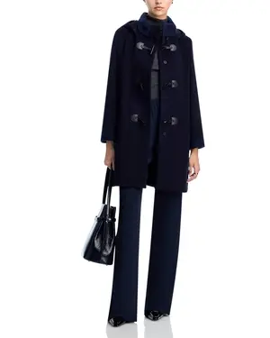 Cinzia Rocca Hooded Toggle Coat