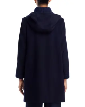Cinzia Rocca Hooded Toggle Coat