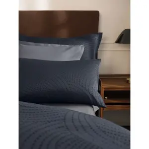 SCHLOSSBERG Yael Jacquard King Sham - Dark Bleu