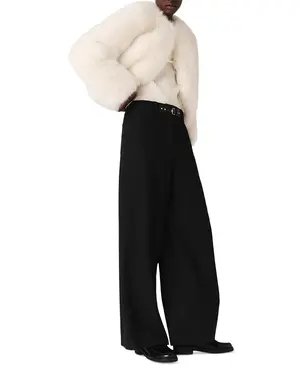 Maje Wide Leg Suit Trousers