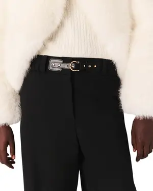 Maje Wide Leg Suit Trousers