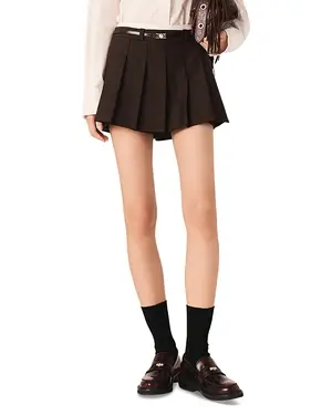 Maje Clover Belted Skort