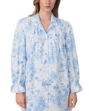 Eileen West Sleepshirt - White/blue Floral