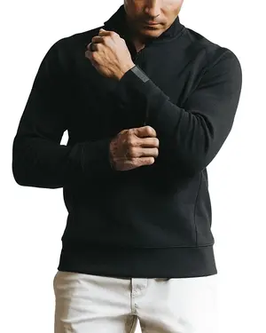 Ten Thousand Overzip Mock Neck Sweatshirt - Black