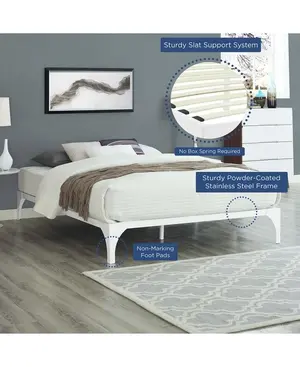MODWAY Ollie Bed Frame - Full - White