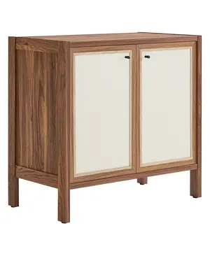 MODWAY Capri 33 Wood Grain Storage Cabinet - Walnut