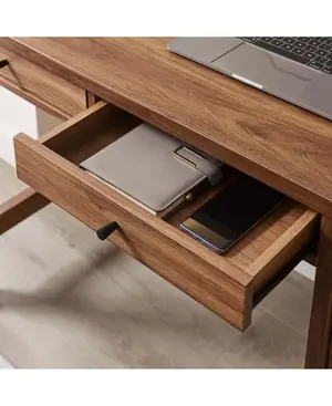 MODWAY Capri 49 Wood Grain Office Desk