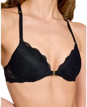 Pepper Lace Racerback Lift Up Bra - Black