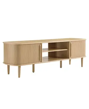 MODWAY Contour 63 Wood Tv Stand - Oak