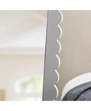 MODWAY Emmeline Scalloped Rectangle Floor Mirror