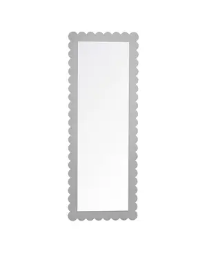 MODWAY Emmeline Scalloped Rectangle Floor Mirror
