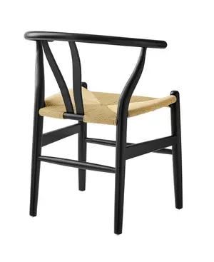 MODWAY Amish 29 Wood Dining Chair - Black