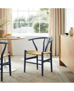 MODWAY Amish 29 Wood Dining Chair - Midnight