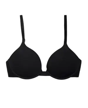 Pepper Supima Cotton Lift Up Bra - Black