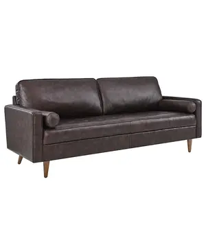 MODWAY Valour 81 Leather Sofa - Brown