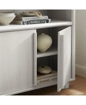 MODWAY Bellamy Tall Arched Display Cabinet Bookcase