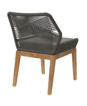 MODWAY Wellspring Outdoor Patio Teak Wood Dining Chair
