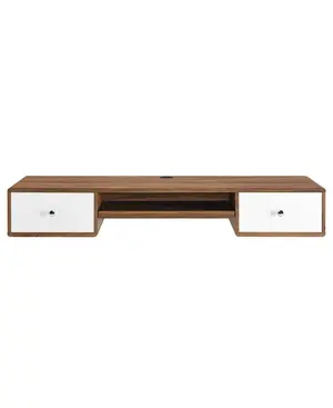 MODWAY Transmit 60 Wall Mount Wood Office Desk